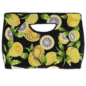 Bags | Nwt New Mary Frances Zesty Beaded Lemons Handle Bag Retired Rare ...